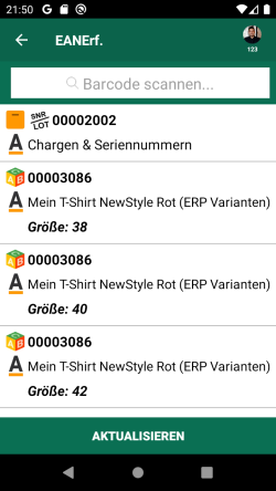 Funktion: EAN Erfassung – HTK Wiki